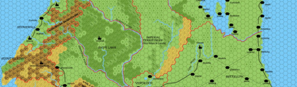Dawn of the Emperors Alphatia, 24 miles per hex | Atlas of Mystara