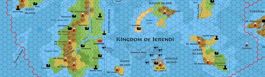 Ierendi, 8 miles per hex | Atlas of Mystara