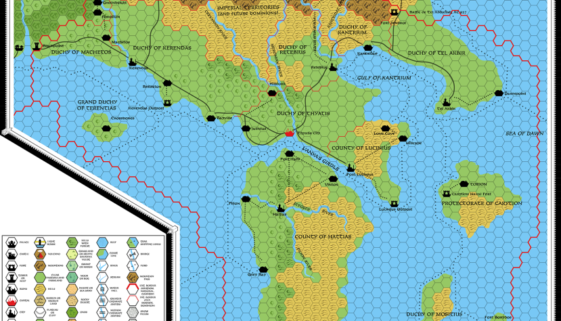 Dawn of the Emperors Thyatis, 8 miles per hex | Atlas of Mystara