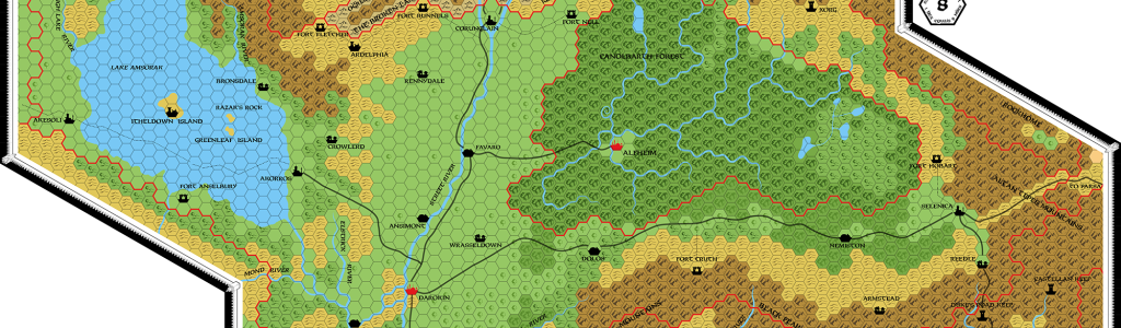 GAZ11 Darokin, 8 miles per hex | Atlas of Mystara