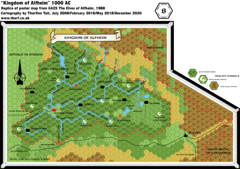 Alfheim, 8 miles per hex | Atlas of Mystara