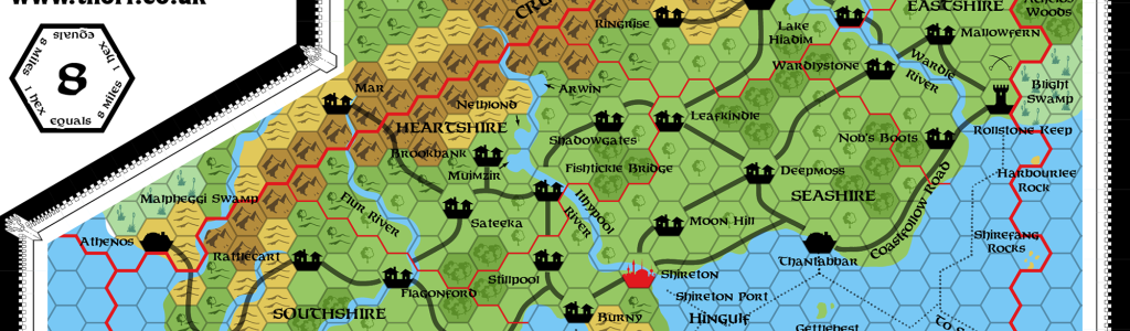 GAZ8 Five Shires, 8 miles per hex | Atlas of Mystara