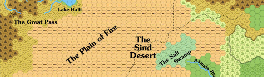 X4 Great Waste, 24 miles per hex | Atlas of Mystara