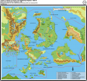 Dawn of the Emperors Empires of Alphatia and Thyatis, 72 miles per hex ...