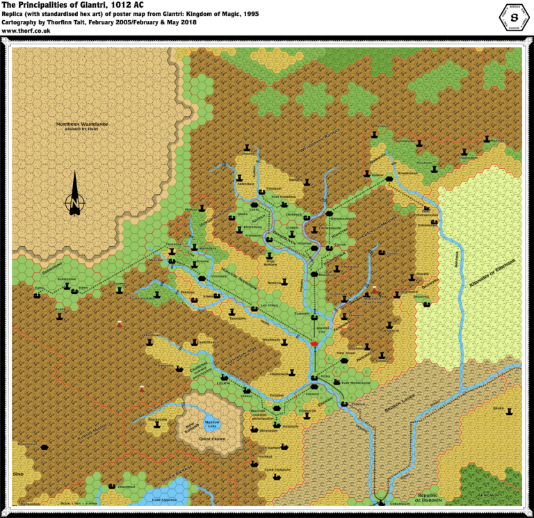 Glantri 2E Glantri, 8 miles per hex | Atlas of Mystara