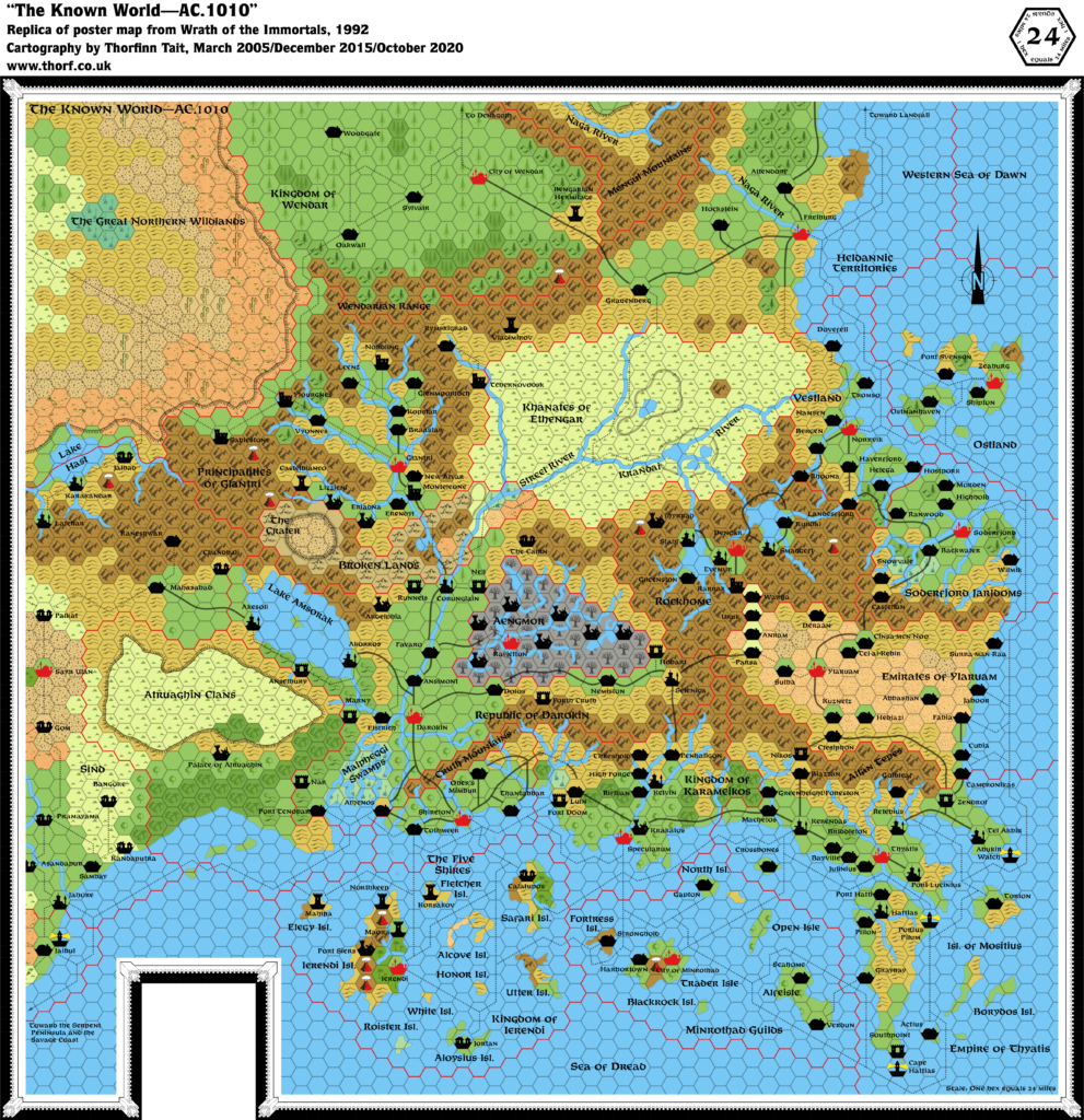 Wrath of the Immortals Known World 1010AC | Atlas of Mystara