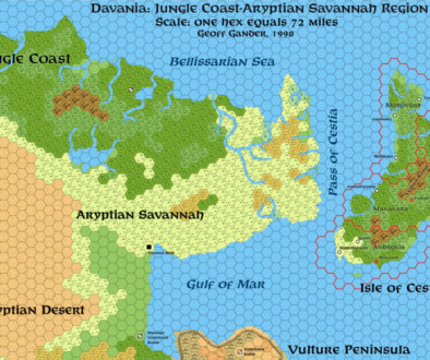 Wrath of the Immortals Alphatia 1004 AC, 72 miles per hex | Atlas of ...