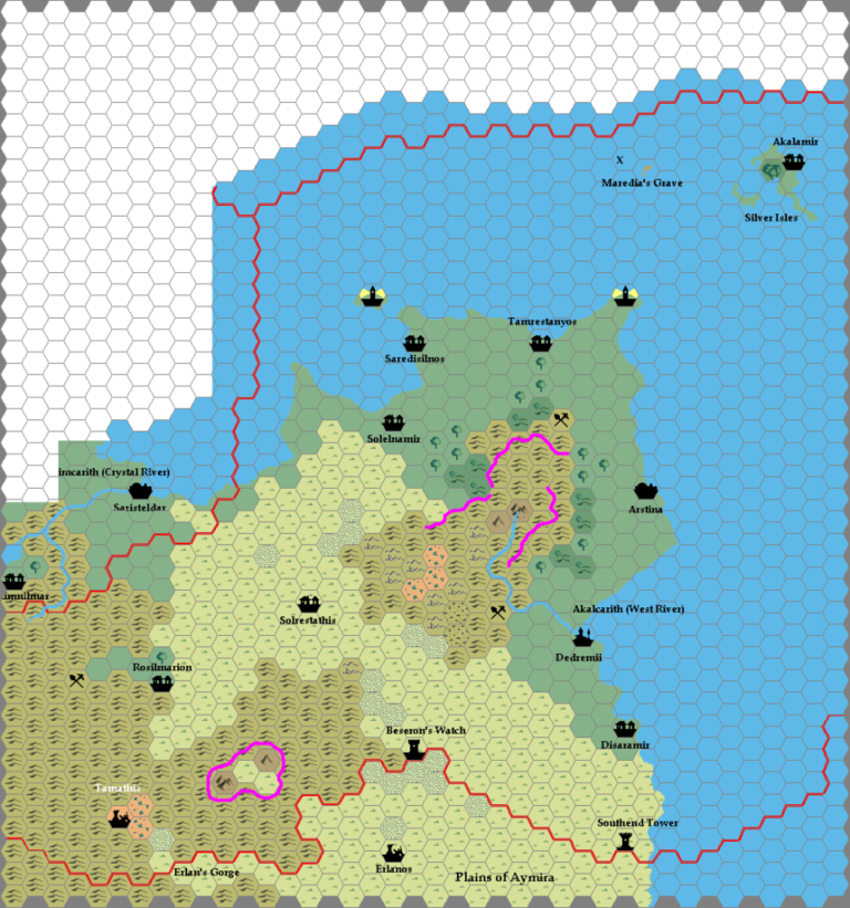 Geoff’s Akalis, 8 miles per hex | Atlas of Mystara