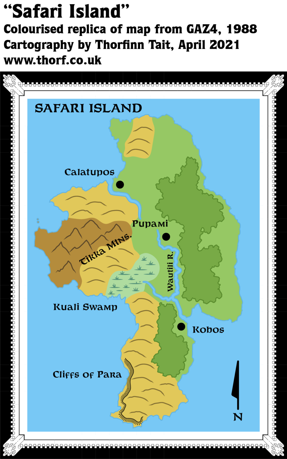 GAZ4 Safari Island | Atlas of Mystara