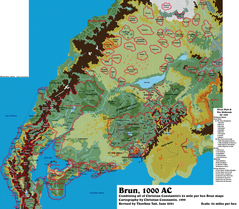 Christian’s Brun, 24 miles per hex | Atlas of Mystara