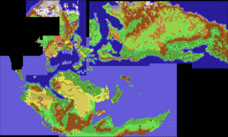 Thibault’s Mystara, 72 miles / hex 1999 | Atlas of Mystara