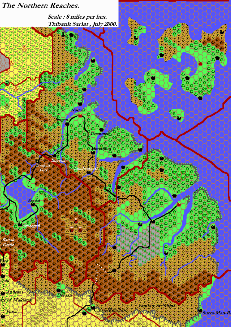 Thibault’s Northern Reaches, 8 mph v2 | Atlas of Mystara