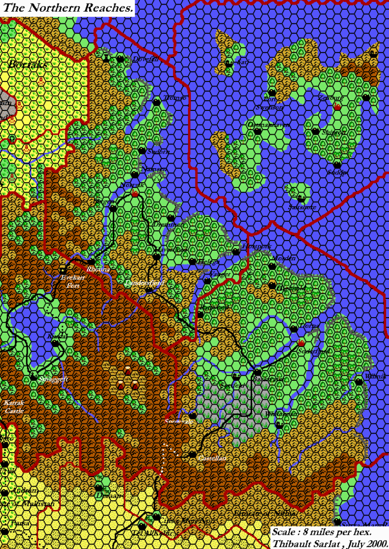 Thibault’s Northern Reaches, 8 mph v2 | Atlas of Mystara