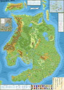 Alphatia, 8 miles per hex Trail Map | Atlas of Mystara
