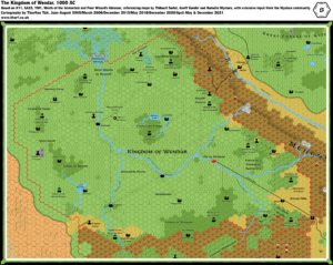 Wendar, 8 miles per hex | Atlas of Mystara