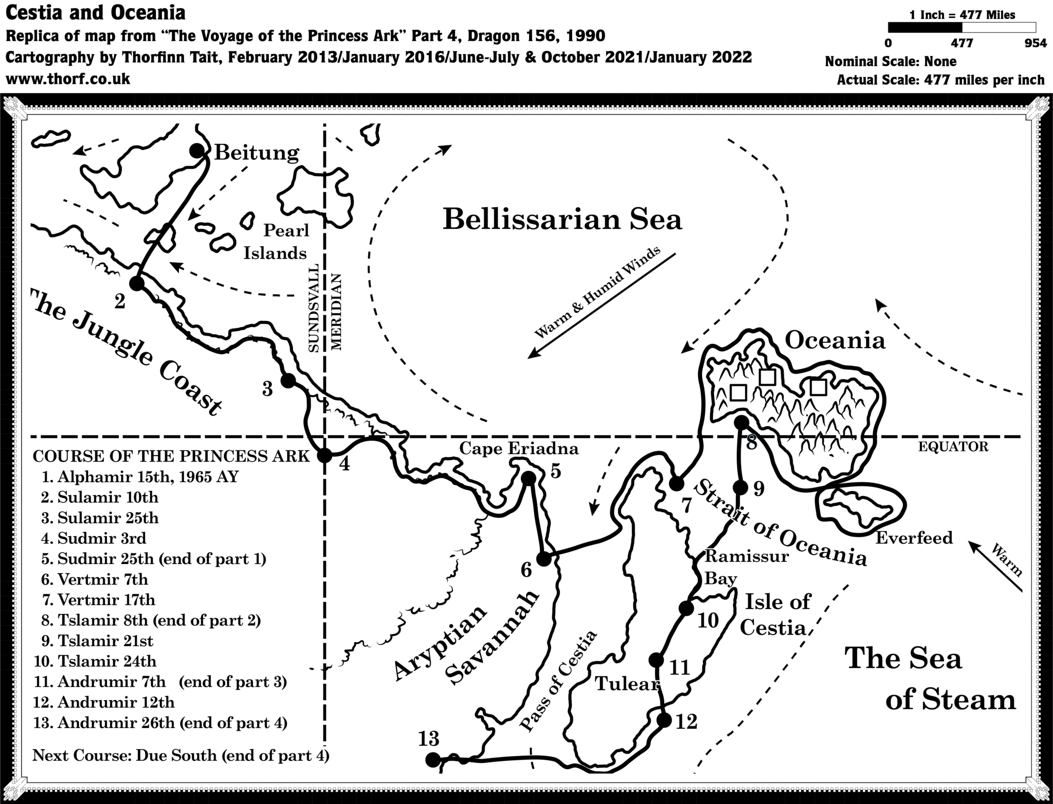 Dragon 156 Cestia and Oceania | Atlas of Mystara