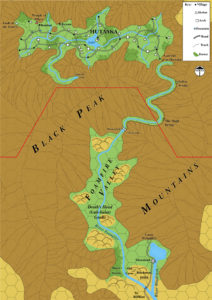 B10 Lost Valley of Hutaaka, 2 miles/hex | Atlas of Mystara