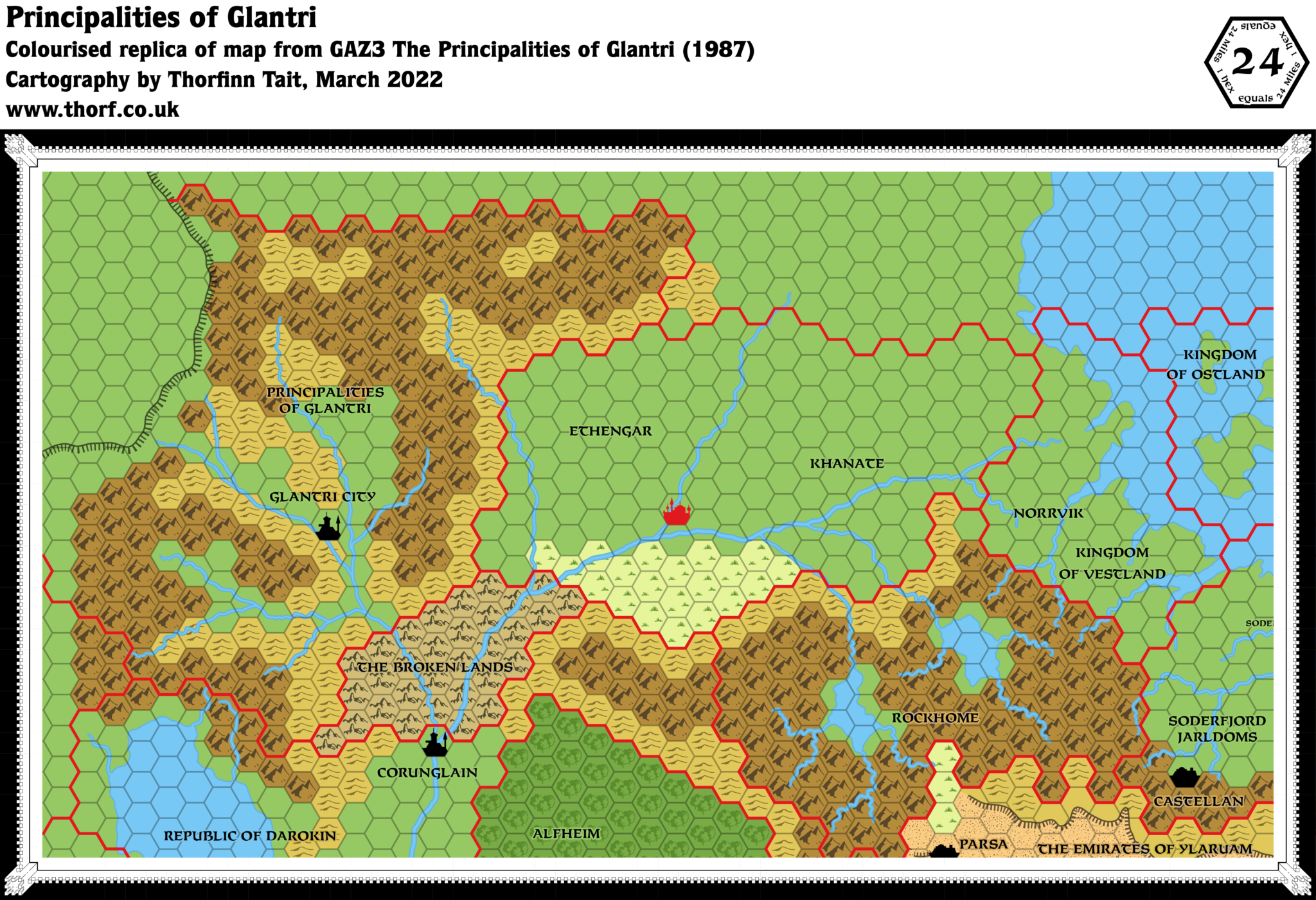 GAZ3 Glantri, 24 miles per hex | Atlas of Mystara