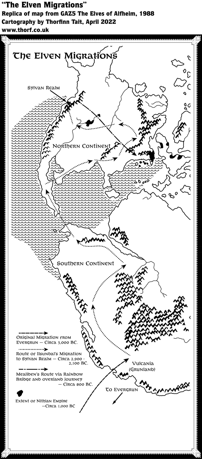 GAZ5 Elven Migrations | Atlas of Mystara