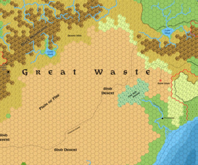B10 Lost Valley of Hutaaka, 2 miles/hex | Atlas of Mystara