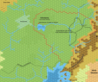 B10 Lost Valley of Hutaaka, 2 miles/hex | Atlas of Mystara