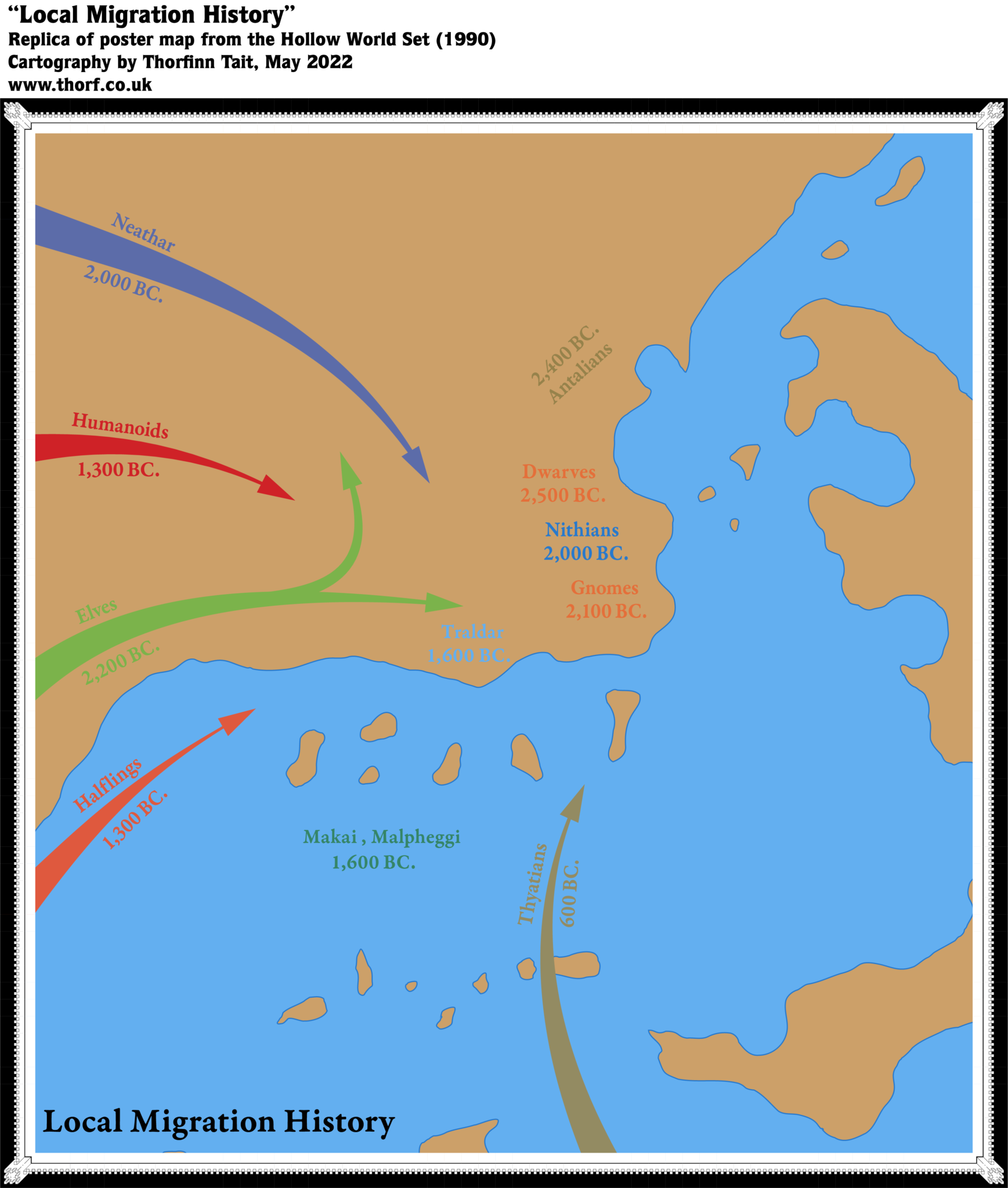 Hollow World Set Local Migration History | Atlas of Mystara
