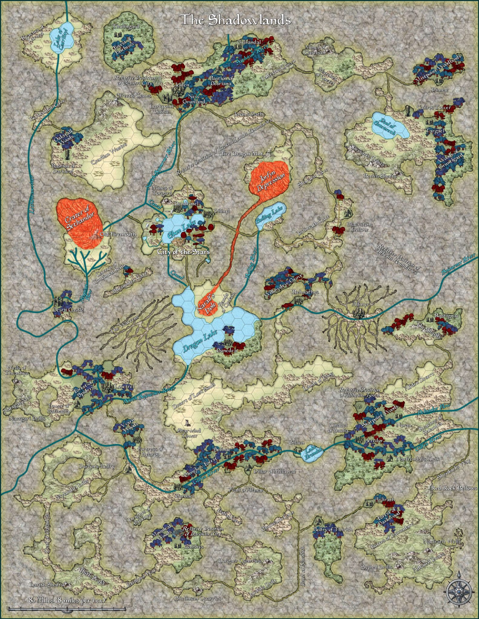 Jason Hibdon’s Shadowlands, 8 miles / hex | Atlas of Mystara
