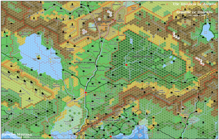 Alfheim, 8 miles per hex | Atlas of Mystara