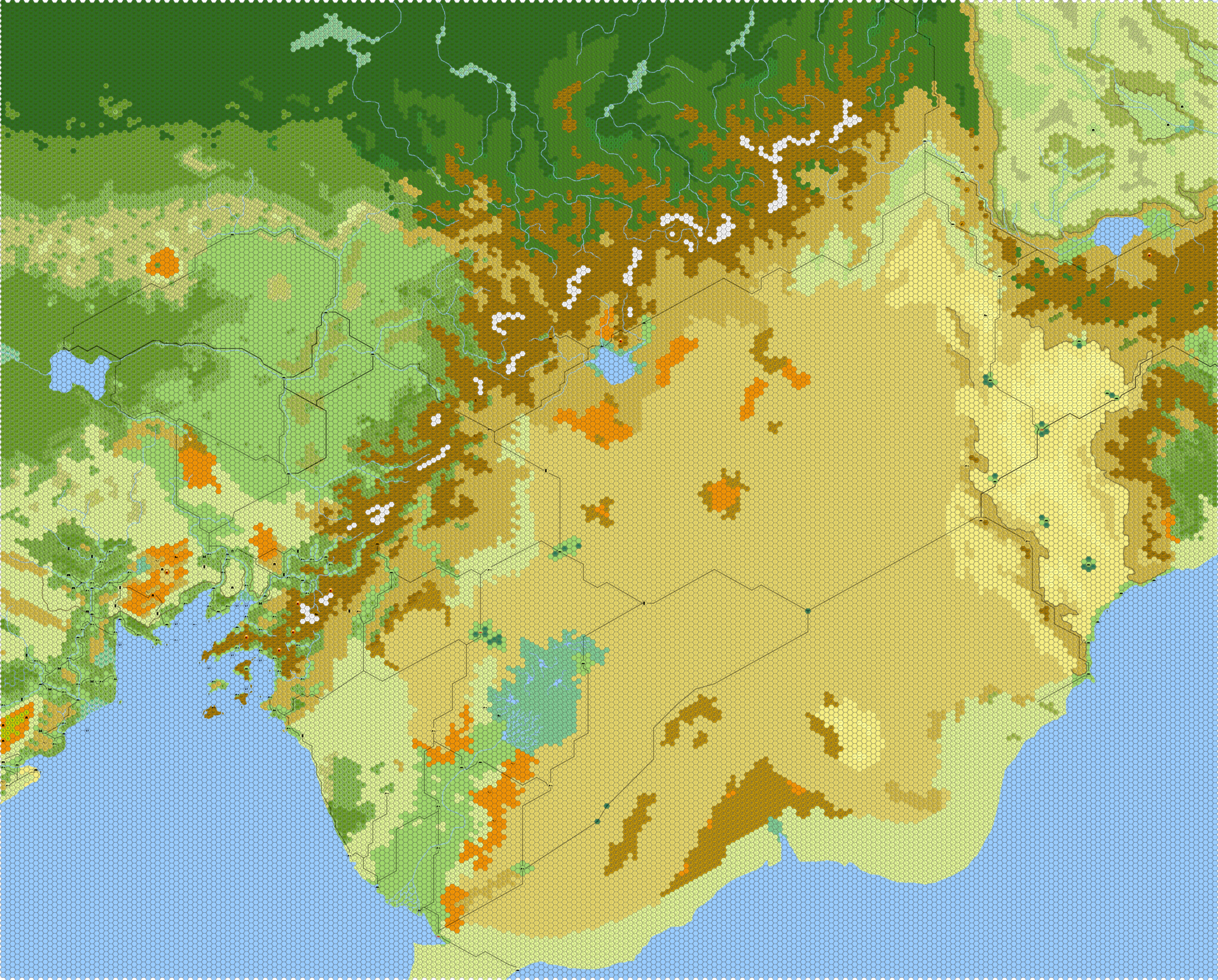 Anondson’s Great Waste & Hule, 8 mi / hex | Atlas of Mystara