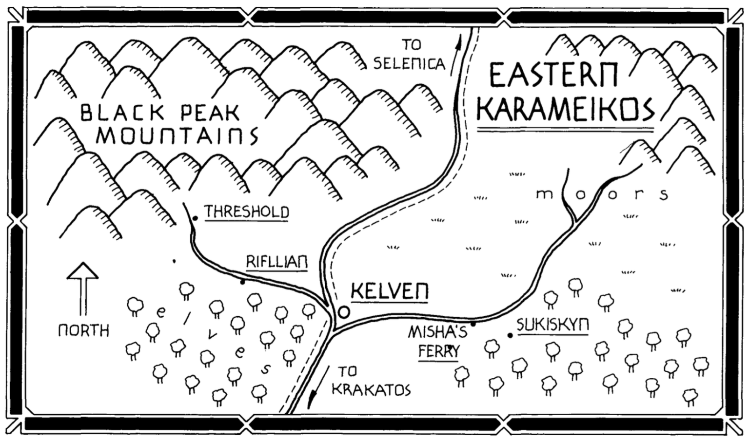 B10 Eastern Karameikos Players’ Map | Atlas of Mystara
