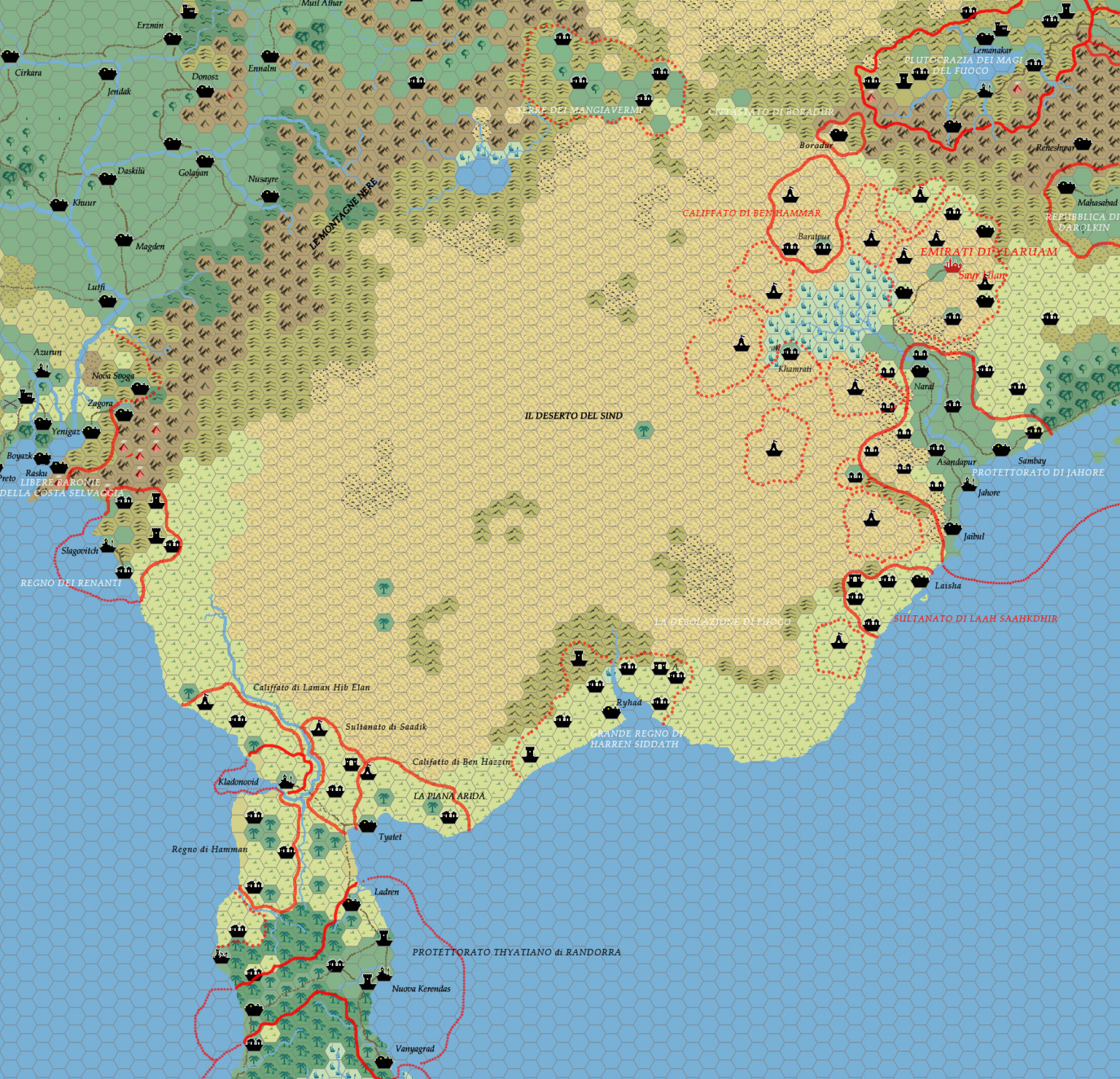 Kal’s Sind, 24 miles per hex | Atlas of Mystara